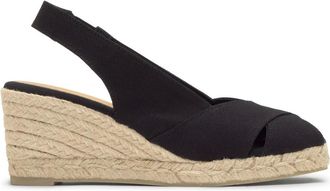 Castaner Femme, Chaussures, Noir, Taille: 35 EU Diana Peep-toe Espadrille
