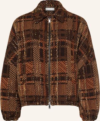 Sem per Lei Sem Per Lei Tweed-Blouson Mit Glitzergarn braun