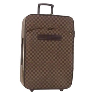 Louis Vuitton Pre-owned Vintage Damier Ebene Suitcase - Femme - Pre-owned - Brun - Taille: ONE Size