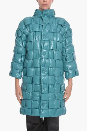 Bottega Veneta Gesteppter geflochtener Ledermantel Bottega Veneta
