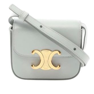 Celine Sac bandouli&egrave;re Mini Claude en cuir Pre-owned - Femme - Pre-owned - Bleu - Taille: ONE Size