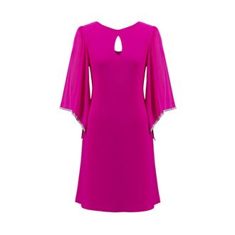 Joseph Ribkoff Seiden-Trapezkleid - - Dresses - Damen - Rosa - 7XL
