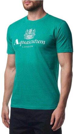 Aquascutum Bordeaux T-Shirt f&uuml;r Herren (Leuchtend-Gr&uuml;n)