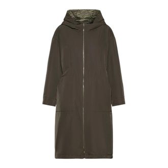 Max Mara Femme, Manteaux, Vert, Taille: 30 FR Parka longue r&eacute;versible matelass&eacute;e