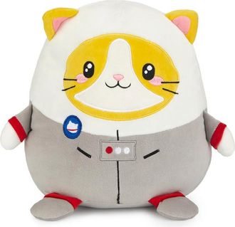Balvi Kissen Astrocat Farbe Grau und Wei&szlig; Das Kissen in Form Einer Astronautenkatze Aus Polyester