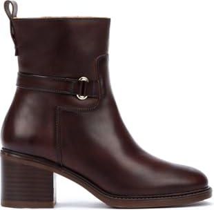 Pikolinos Bottines &agrave; Talon en Cuir HUESCA pour Femme Colour CAOBA