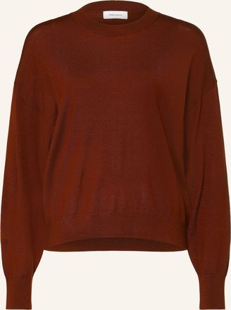 Darling Harbour Darling Harbour Pullover Aus Merinowolle braun