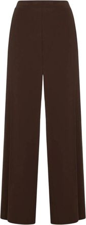 Manila Grace Weite und flie&szlig;ende Hosen - - Trousers - Damen - Braun - S
