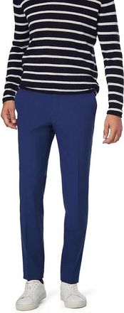 Pierre Cardin Herren Hose blau Schurwoll-Stretch