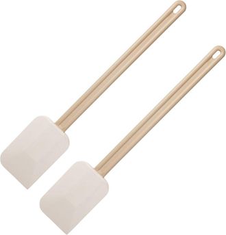 Fackelmann Fackelmann 9316650 Riesiger Teigschaber, Backspatel, Gesamtl&auml;nge 52 cm, Griff aus Kunstharz, 2 St&uuml;ck