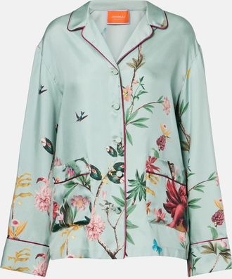 La DoubleJ Bedrucktes Hemd aus Seide