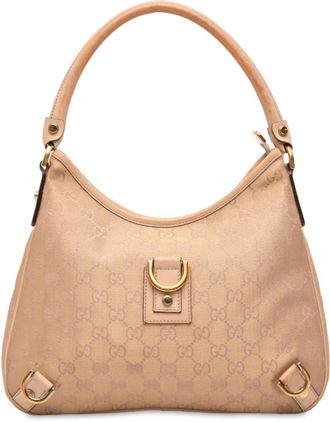 Gucci Hobo Bags - GG Canvas Abbey D Ring Shoulder Bag - Gr. unisize - in Braun - f&uuml;r Damen