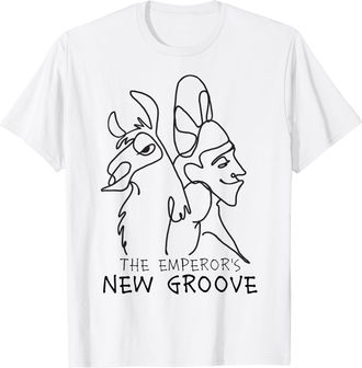 Disney Emperors New Groove Kuzco Lama Doodle Portrait T-Shirt