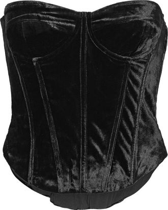 Rotate Velvet Bustier Top