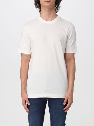 HUGO BOSS Herren-T-Shirt aus Baumwolle mit Rundhalsausschnitt und Logo-Stickerei