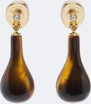 Toteme Ohrringe Tigers Eye mit Swarovski-Kristallen