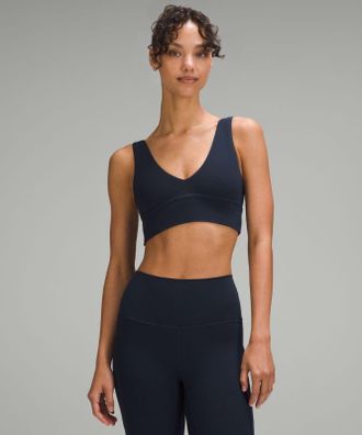 lululemon Soutien-gorge Align encolure en V Maintien léger, bonnets A et B pour Femmes - Bleu - Taille 10