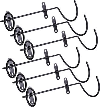 BESPORTBLE 6 St&uuml;ck Teiliges weinregal aus Schwarzem Eisen Robustes Rostfreies Wandmontage Flaschenhalter f&uuml;r Wein Bierflaschen Platzsparendes Weinflaschen Displa