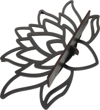 Valiclud Boho Holz Wandregal Lotus Kerzenhalter H&auml;ngeregal Schwebend Wandmontage Wohnraum Aufbewahrung