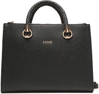 Liu Jo Handtasche M Satchel Double AXX010 E0087 Schwarz