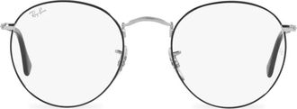 Ray-Ban Brille mit rundem Gestell - Silber