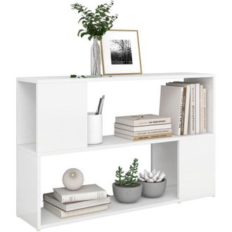 Les Tendances Biblioth&egrave;que Blanc 100x24x63