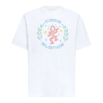 Casablanca Dance Joy T-Shirt - - Tops - Herren - Wei&szlig; - S