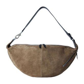 Christophe Lemaire Femme, Sacs, Beige, Taille: ONE Size Quiver Clip Suede Shoulder Bag