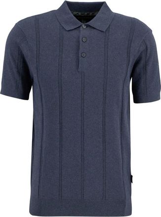 Barbour Homme, Tops, Bleu, Taille: L Wellburn Knitted Polo