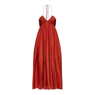 Zimmermann Mahon Halter Maxi Kleid - - Dresses - Damen - Orange - S