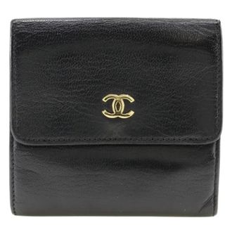 Chanel Pre-owned Leder Portemonnaies - - Pre-owned - Damen - Schwarzk - ONE SIZE