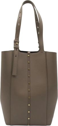 Golden Goose Shopper & Totes - Structured Tote Bag With Metallic Studs - Gr. unisize - in Grau - f&uuml;r Damen