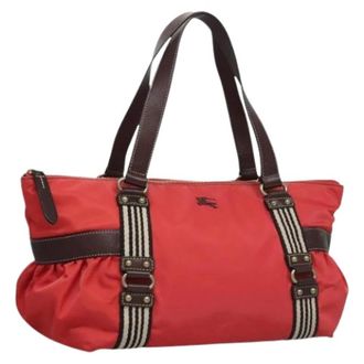Burberry Sac bandouli&egrave;re vintage en nylon Pre-owned - Femme - Pre-owned - Rouge - Taille: ONE Size
