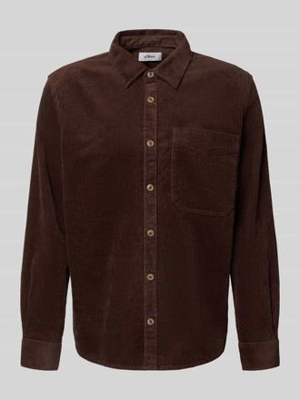 s.Oliver Red Label Comfort Fit Hemdjacke aus Baumwoll-Mix