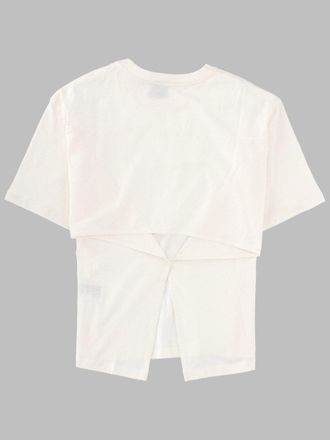 Nude Cotton T-Shirt - White