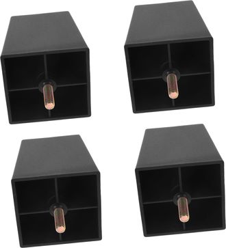 DOITOOL 4 Stück Schraubbare Möbelfüße Höhe Sofa Beine aus Robustem Kunststoff und Zinklegierung Rutsch Stabile Ersatzbeine für Sofa Stuhl Couchtisch Küchenmöb