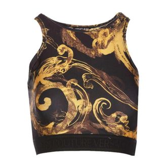 Versace Jeans Couture Stylisches Top f&uuml;r Modebegeisterte - - Tops - Damen - Mehrfarbig - 2XS
