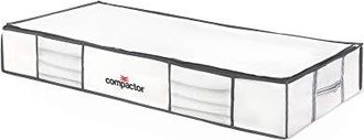 Compactor Extra-flache Vakuum-Aufbewahrungstasche Größe XL - Decken, Kissen, Kleidung und Bettwäsche komprimieren - Bis zu 75% Platz sparen - Ideal für Aufbewah