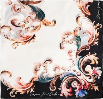 Versace Jeans Couture Femme, Accessoires, Blanc, Taille: ONE Size Barocco Pattern Scarf