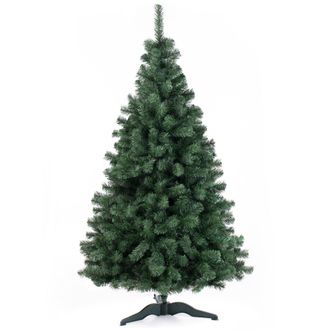 Decoking K&uuml;nstlicher Weihnachtsbaum 180 cm - PVC Tannenbaum k&uuml;nstlich inkl. Stabiler St&auml;nder, &Oslash; 105 cm, einfach aufzubauen - Christbaum Tanne unecht Gr&uuml;n Herge
