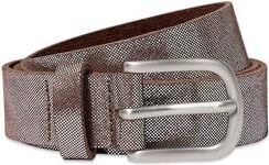 Cecil 5806418 Ceinture Scintillante, Cuir Feuille Taupe Brillant, 110 cm Femmes