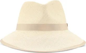 Max Mara Femme, Accessoires, Beige, Taille: 58 CM Rodesia Hat