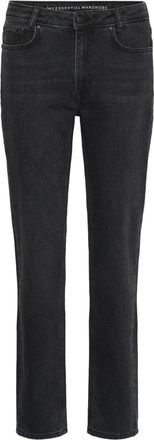 MY ESSENTIAL WARDROBE Femme, Jeans, Noir, Taille: W34 L34 ISA 139 High Straight Bukser