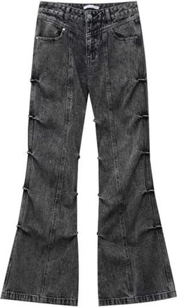 Generic Jean Homme Regular Pantalon Jeans Pantalon en Denim Homme &Eacute;vas&eacute; avec Design Personnel pour Un Style Unique et Audacieux