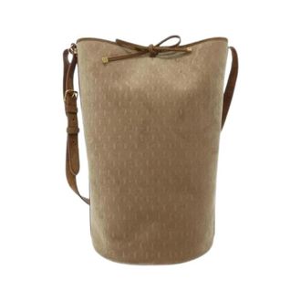 Saint Laurent Pre-owned Le Monogram Bucket Bag Samt Wildleder Umh&auml;ngetasche - - Pre-owned - Damen - Beige - ONE SIZE