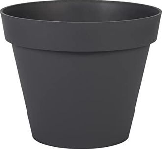 Eda Blumentopf aus Kunststoff, 10 l, Zen-Farben, für eine einfache und raffinierte Seite auf Ihrem urbanen Außenbereich