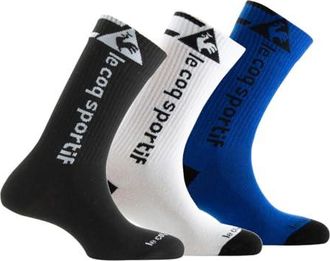 Kindy Lot de 3 paires de mi-chaussettes - couleur - Noir Blanc Bleu - Pointure - 43-46