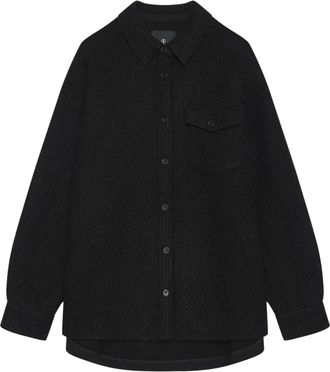 Anine Bing Sur-Chemise Simon Tiss&eacute;e Anine Bing