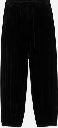 Arket Flie&szlig;ende Samthose -Schwarz