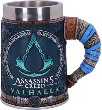 Assassin's Creed Nemesis Now B5335S0 offiziell lizenziertes Assassins Creed Valhalla Wikingerspiel, Harz, W. Edelstahl., mehrfarbig